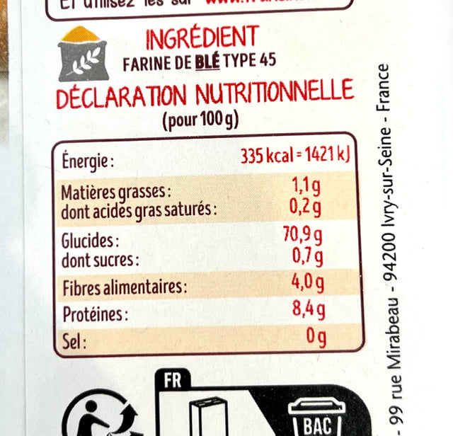 Shop Premium French Wheat Flour: Francine T45 | Cuisinery – Cuisinery ...